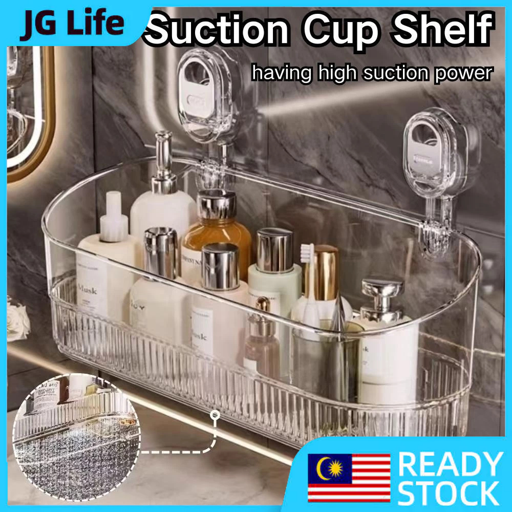 Suction Bathroom Cup Type Suction Cup Rack Perforated Wall-Mounted ...