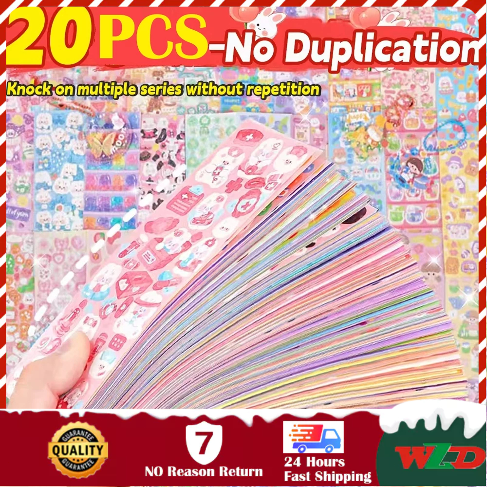 【Ship from KL】200PCS/set Shiny Stickers Cartoon DIY Hand Account ...