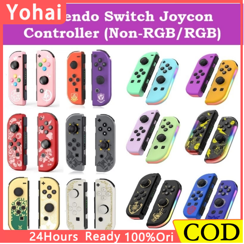 Nintendo Switch Official Joy Con Joy-Con Joycon Controller - Neon Red ...