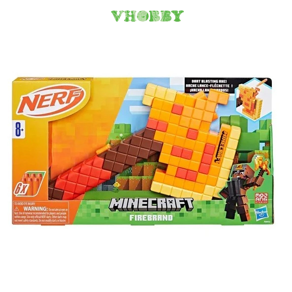 Nerf Minecraft Firebrand Dart Blaster | Shopee Malaysia