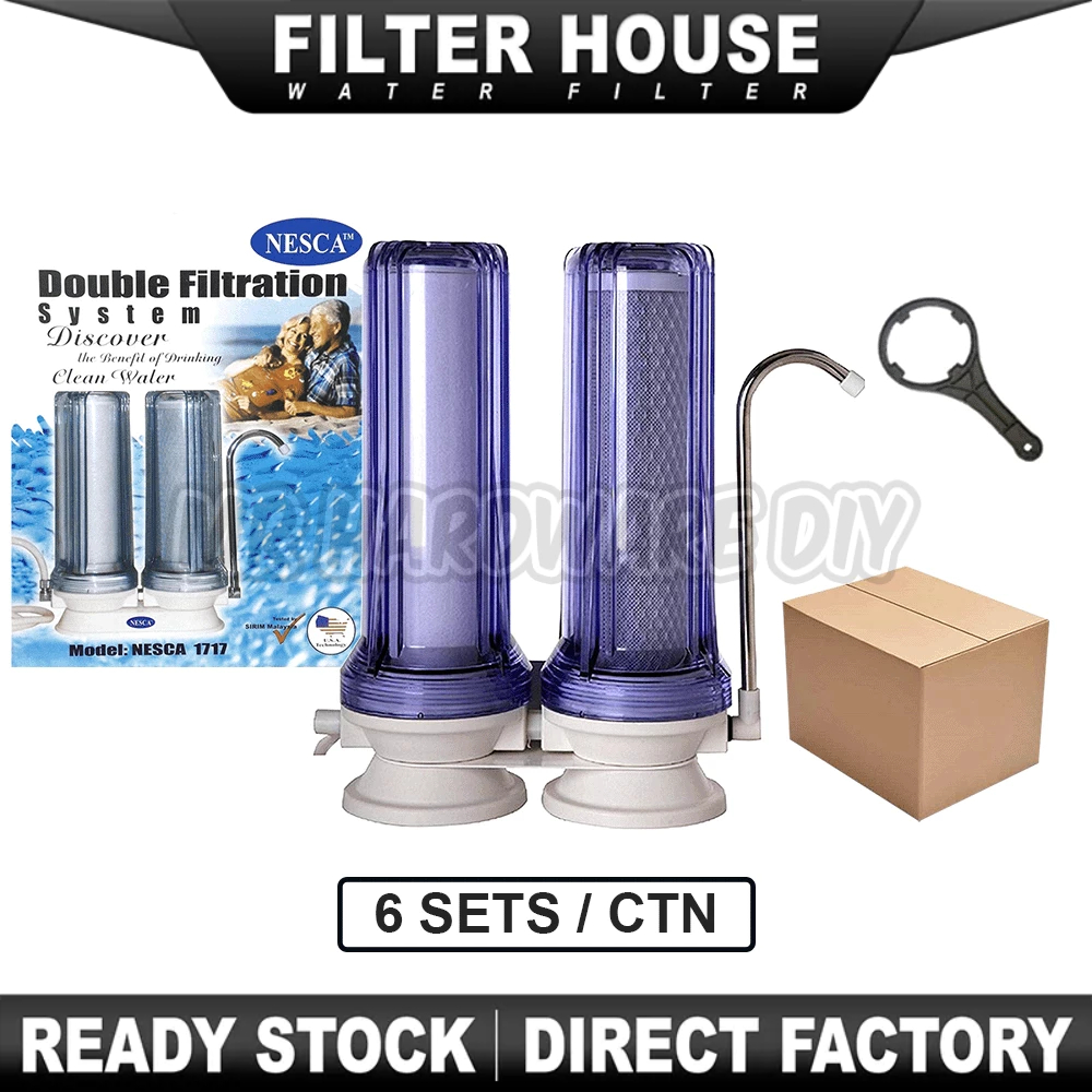 [BUNDLE] Double Stages Domestic Water Filter Housing System - 10" PP ...