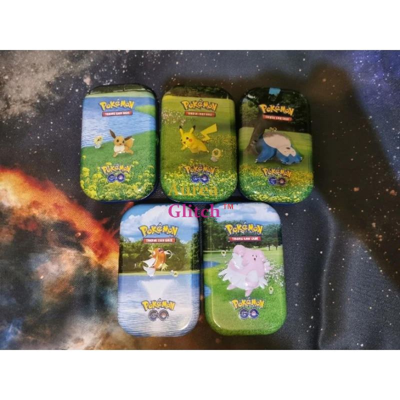 Pokemon TCG EMPTY Sword and Shield Pokemon GO mini tin set box only ...