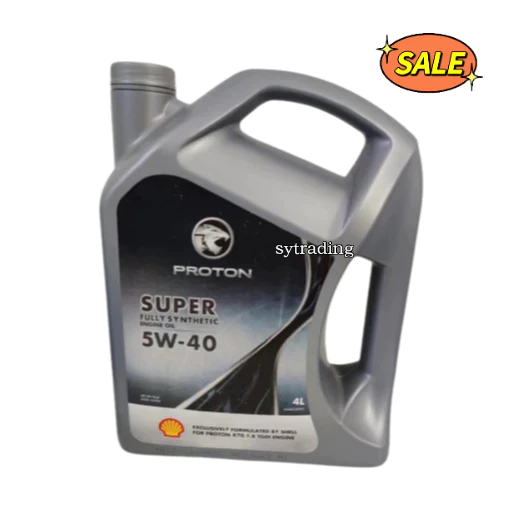 Proton Shell 5W40 Engine Oil Fully Synthetic 5W-40 Engine Oil 4L ...