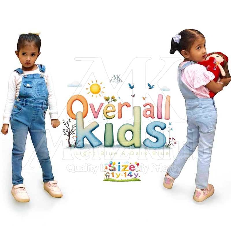 Overall Kids[Size 1y-14y]Baju Budak Perempuan Dn Lelaki,Baju Budak ...