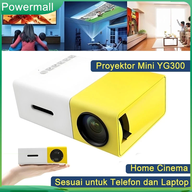 Proyektor Mini YG300 LED Mudah Alih Home Cinema Sokong USB HDMI ...