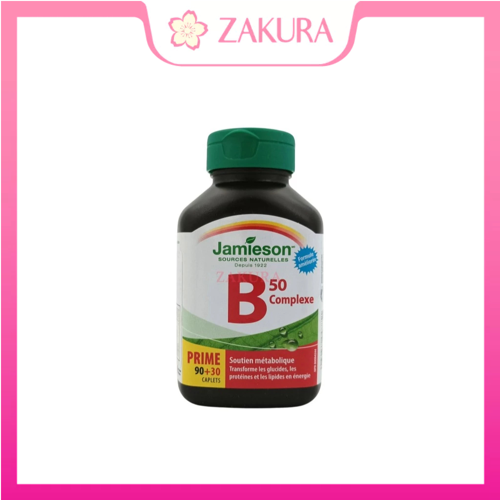 Jamieson Vitamin B Complex 50 120 capsules | Shopee Malaysia
