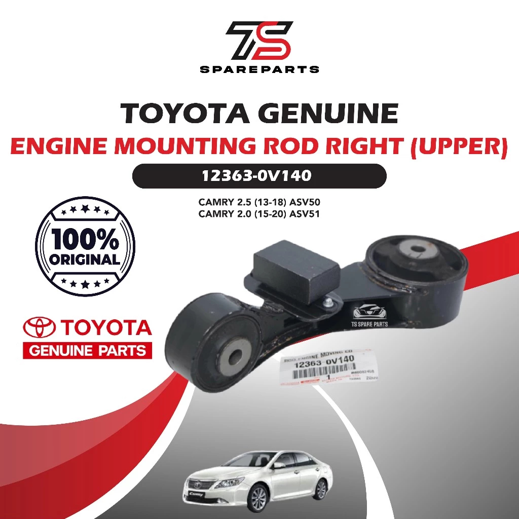 Toyota Engine Mounting Rod Right (Upper) 12363-0V140 Camry ASV50,ASV51 ...