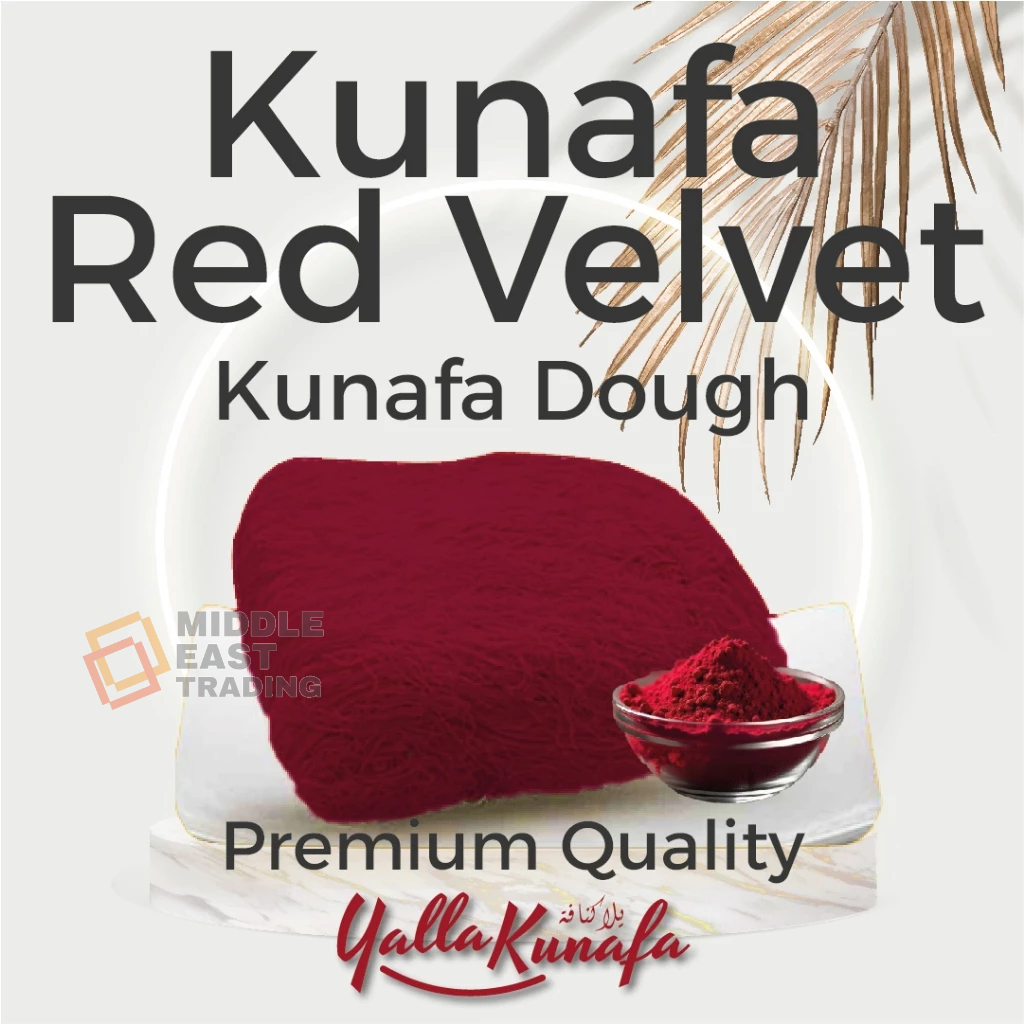 500g / 1 Kg Red Velvet Kunafa Dough Delicious Taste by Yalla Kunafa ...