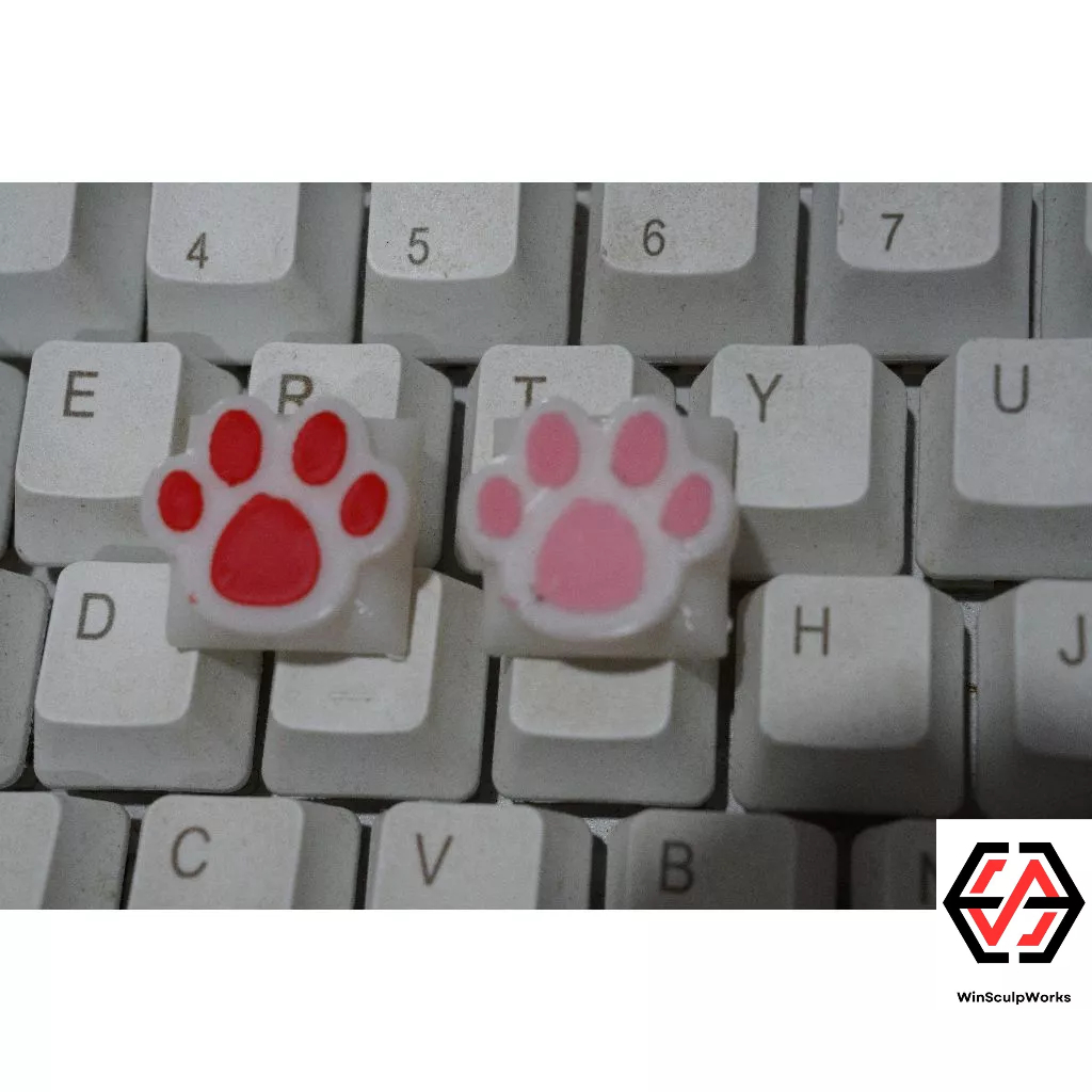Cute Cat Paw Keycap for Gateron / Cherry MX mechanical keyboard ...