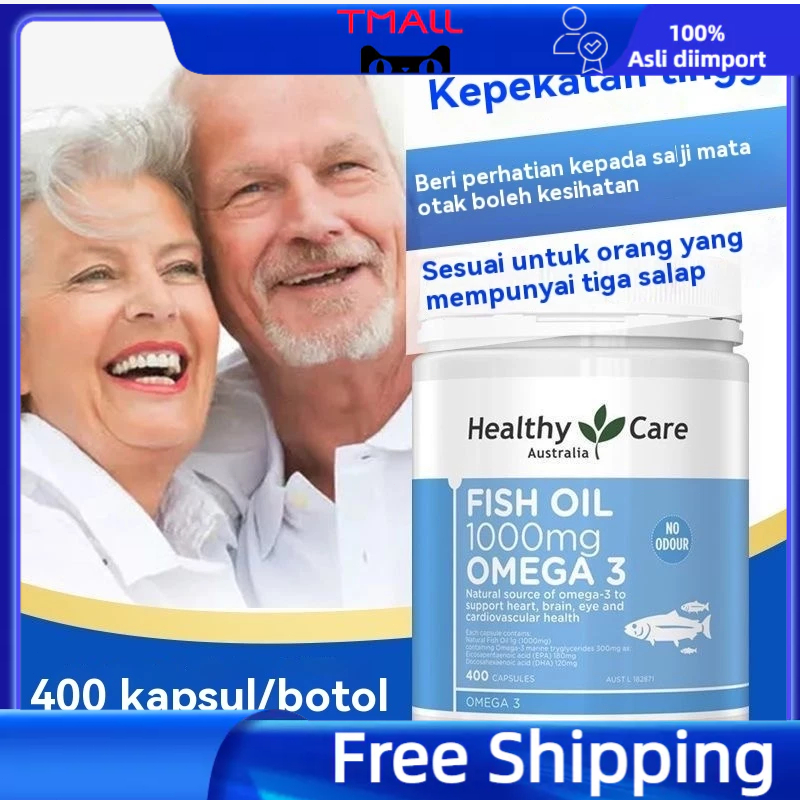 [exp:2027]Healthy Care Fish Oil 1000mg Omega 3 ( 400 Capsules ) 深海鱼油-Tmall | Shopee Malaysia