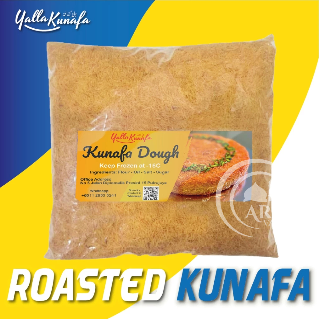 Ready Stock Kunafa Dough Roasted 500g - 1 kg Original by Yalla Kunafa ...