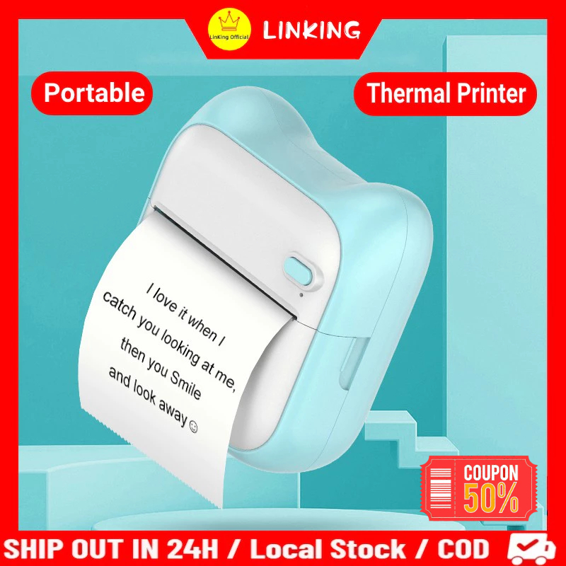 Lowest price Mini Portable Thermal Printer Mobile Printer Photo Home ...