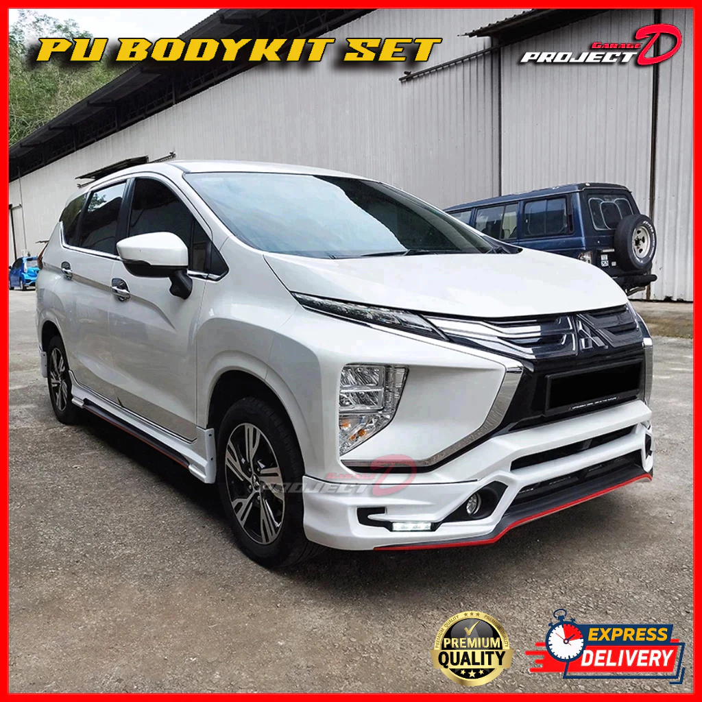 💥Ready Stock💥 Mitsubishi Xpander *2018 ~ 2024* PU Bodykit + Top Spoiler ...
