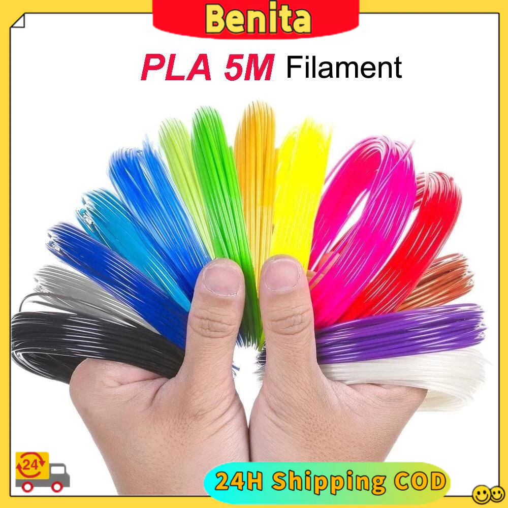 20 Color 5M PLA Filament Quality 1.75mm Filament 3D Printer Printing ...