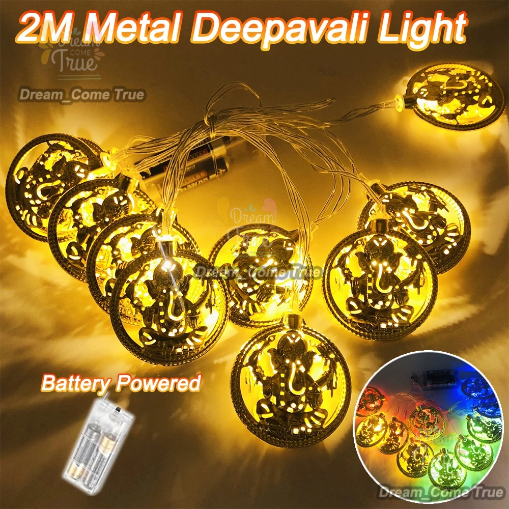 🕯️2M LED Deepavali Light Diwali Led Fairy Light 10LED Battery powered ...