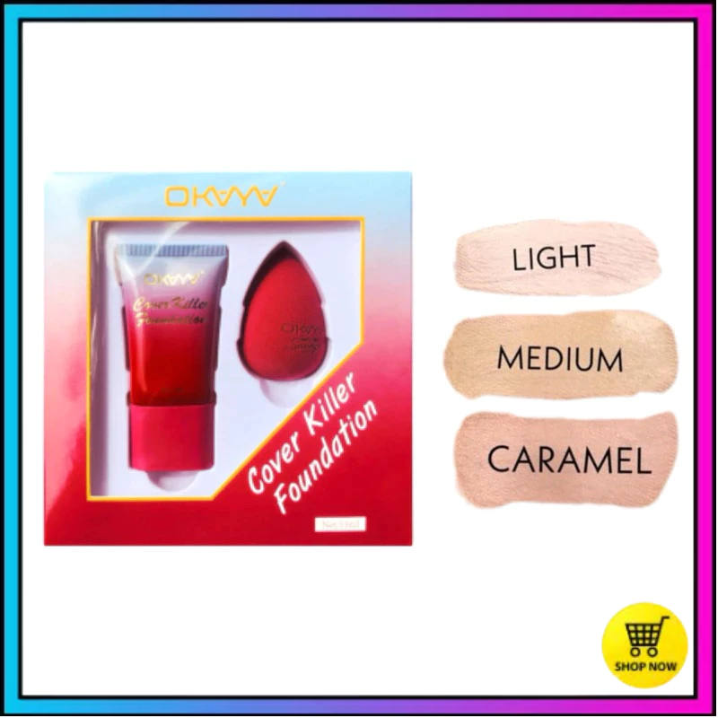 OKAYA COVER KILLER FOUNDATION ORIGINAL!!! | Shopee Malaysia