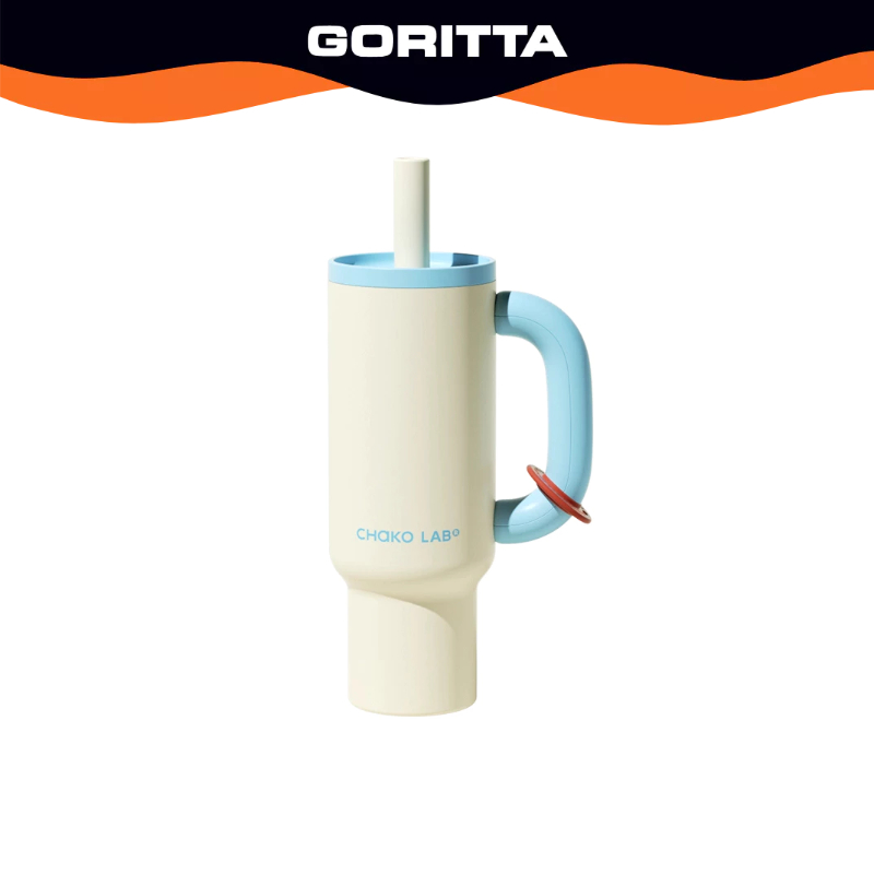 CHAKO LAB Bawang Thermos Cup 1050ml - White / Tiffany Blue | 316 ...