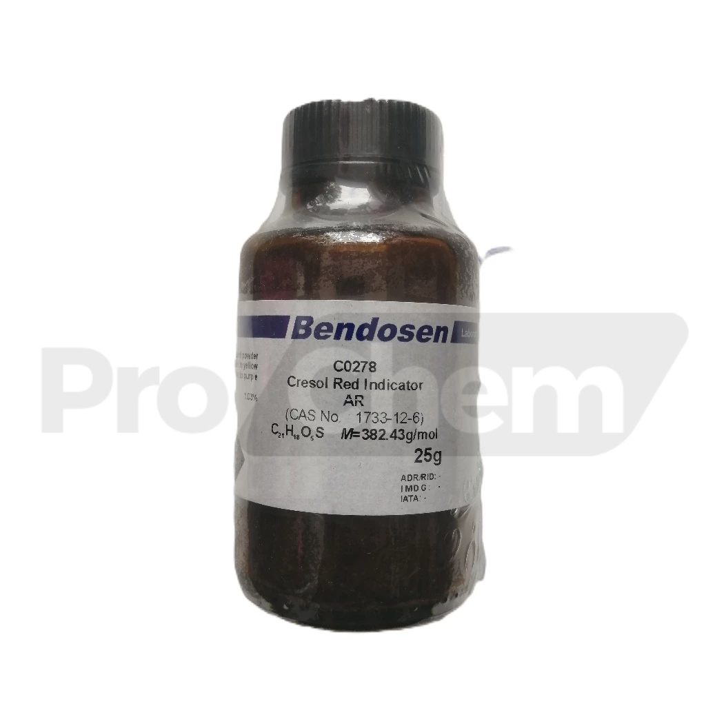 Cresol Red AR, Bendosen 25g [CAS No. 1733-12-6] | Shopee Malaysia