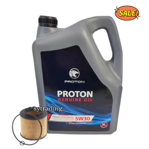 Proton 5W30 Engine Oil 5L Fully Synthetic 5W-30 Engine Oil 5L + Oil ...