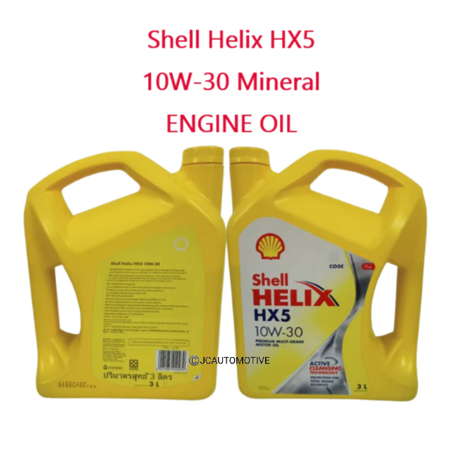 Shell Helix HX5 10W30 Mineral Engine Oil 3L | Shopee Malaysia