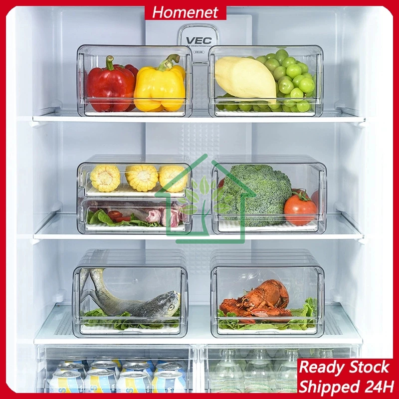 【COD】Refrigerator Drawer Storage Box Fruit Transparent Organizer Bins ...