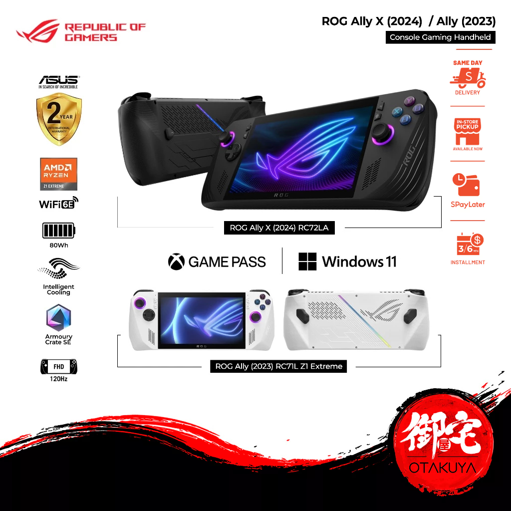 【10.10 SALE】 ASUS ROG Ally X Z1 Extreme/ROG Ally Z1 Extreme Gaming ...