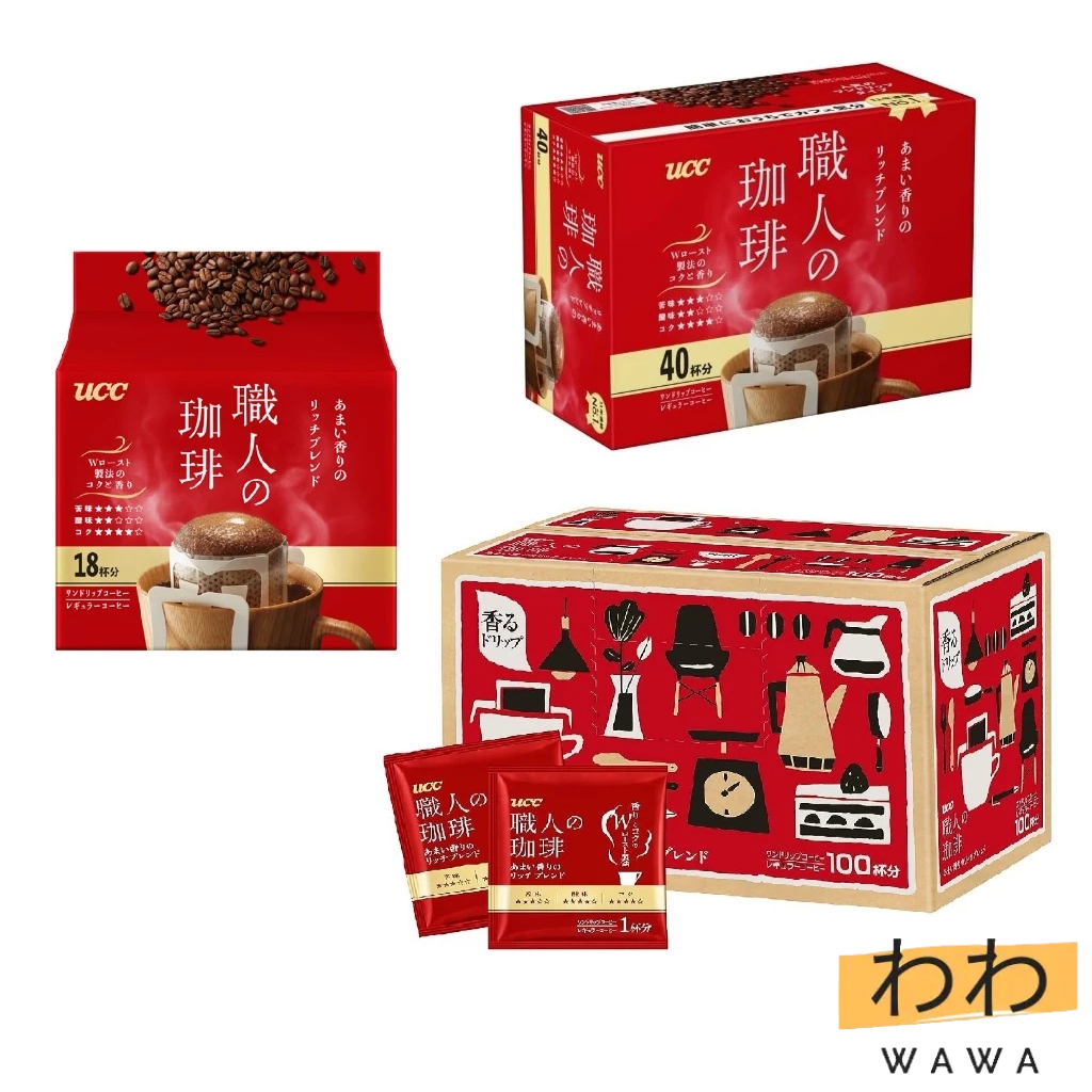 UCC Craftsman's Coffee, Sweet Aroma Drip Coffee, 18/40/100 packs, Japan Coffee【Direct from Japan ...