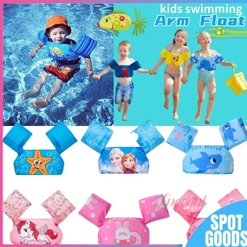 Specool-Kids Arm Ring Swimming Vest Foam Swim Circle Safety Vest Arm ...