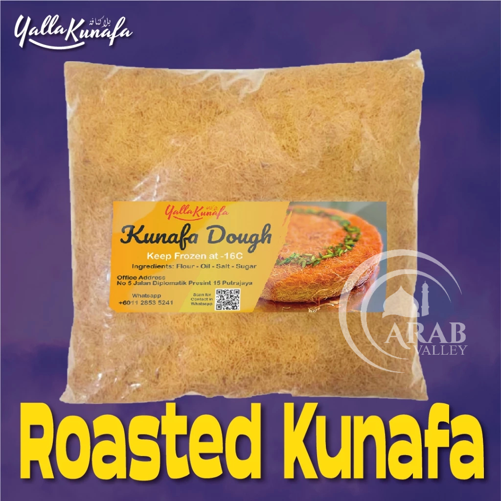 Ready Stock Kunafa Dough Roasted 500g Original by Yalla Kunafa | Shopee ...