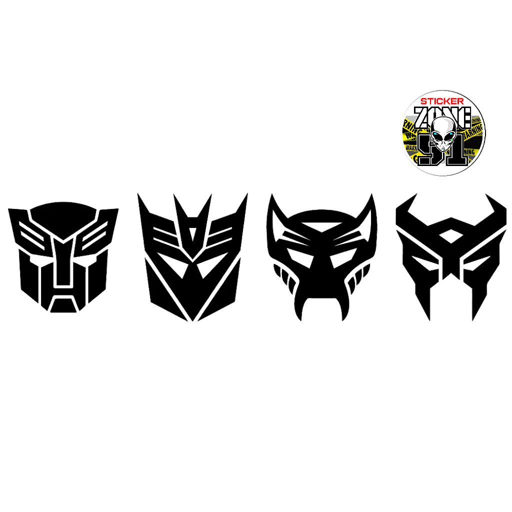 Transformer Logo Design Sticker Custom Sticker (1Logo Only) Autobots ...