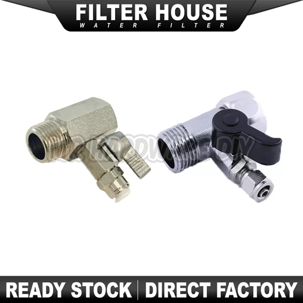 Coway Cuckoo RO Joint Adaptor 1/2'' x 1/4'' Ball Valve Faucet Connector ...