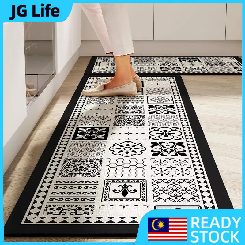 Karpet Kitchen Mat Kaki Long Absorbent Bath Mat Alas Kaki Karpet ...