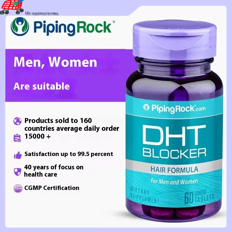 Piping Rock DHT Blocker untuk Lelaki dan Wanita, 60 Tablet-Globally ...