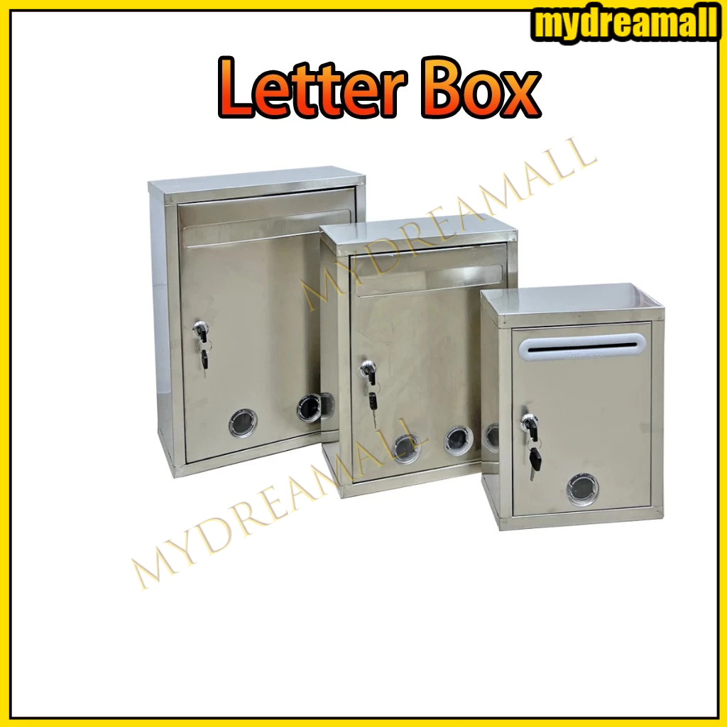 [Ready] 304 Stainless Steel Letter Box Waterproof Wall Key Locker ...