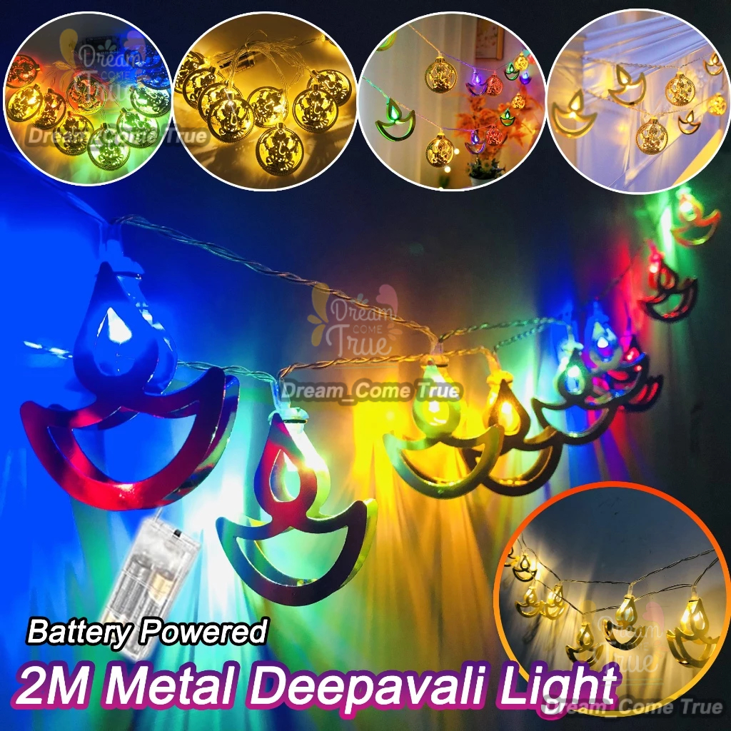 New LED Deepavali Light 2M 10LED Diwali Led Fairy Light Battery powered ...