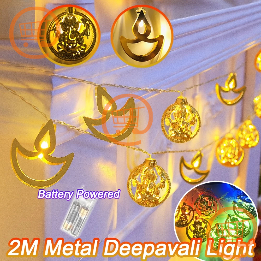 2M 10LED Deepavali Light Diwali Led Fairy Light AA Battery powered ...