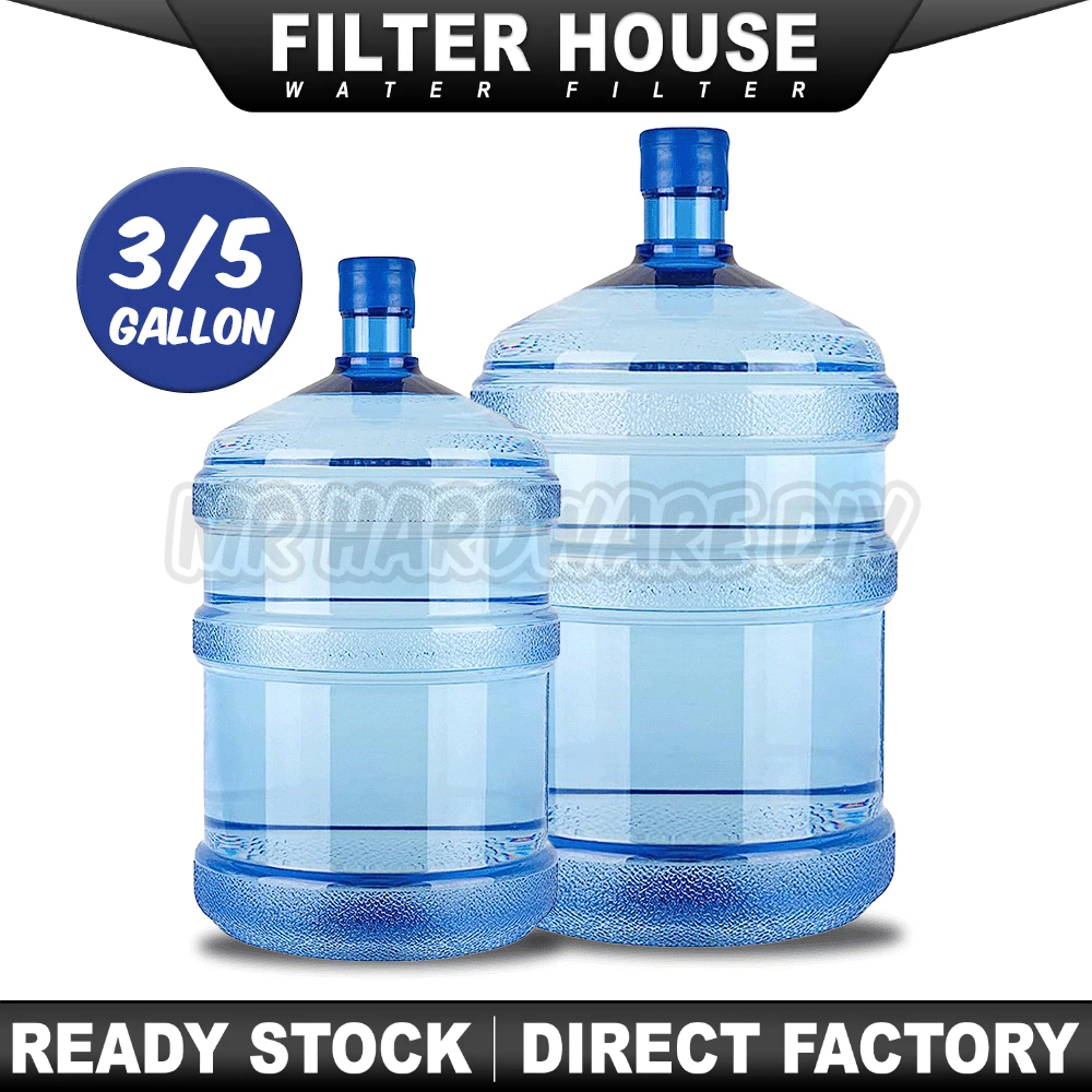 3 / 5 Gallons Large Capacity Water Bottle Tank Storage with Cap for ...