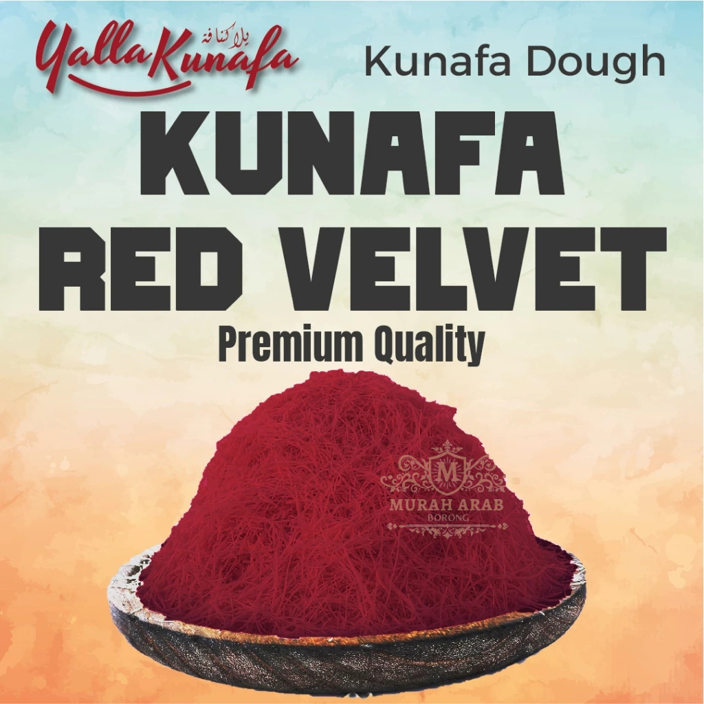 Kunafa Dough Red Velvet 500g - 1Kg by Yalla Kunafa | Shopee Malaysia