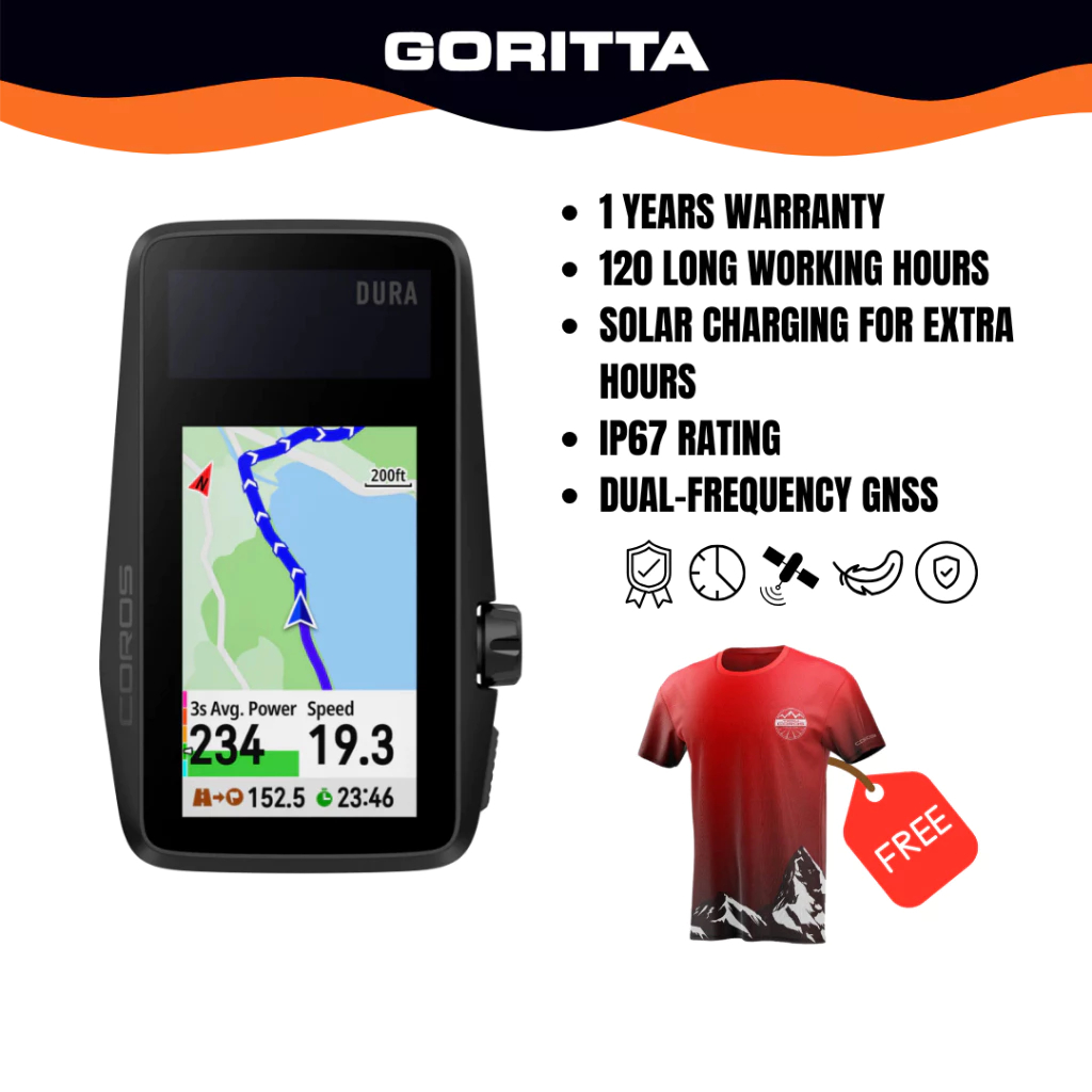COROS DURA Solar GPS Bike Computer | Shopee Malaysia