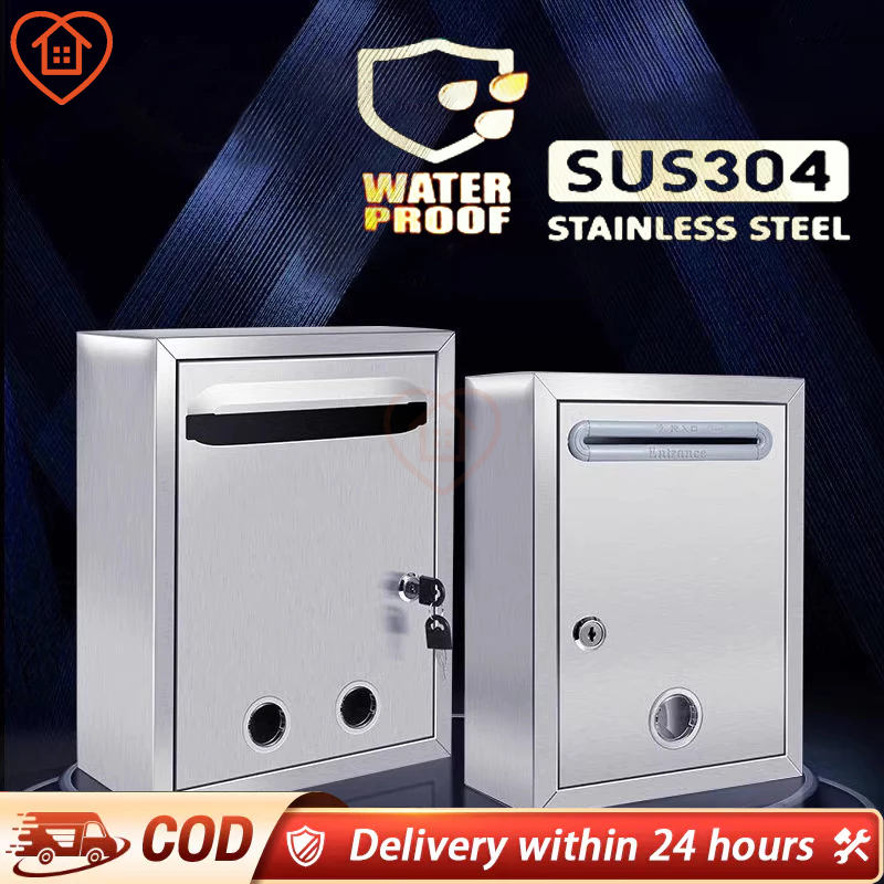 📣LOWEST PRICE📣Stainless Steel Letter Box Keyable 304 Wall Mounted Solid ...