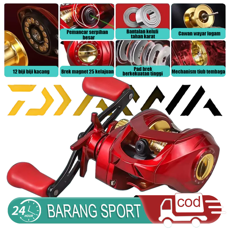 Reel Bc Murch Mesin Casting Mesin Pancing Fishing Reel 7.2:1 Gear Ratio ...