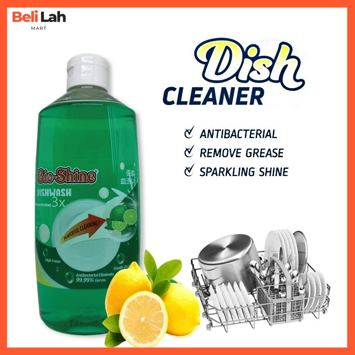 Bio-Shine Dishwashing Liquid – Fast Degreasing & Anti-Bacterial with ...