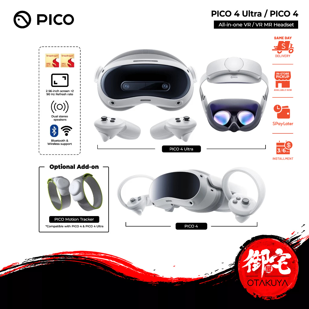 【7.25 SALE】PICO 4 Ultra VR MR Headset / PICO 4 VR Headset (1 Year ...