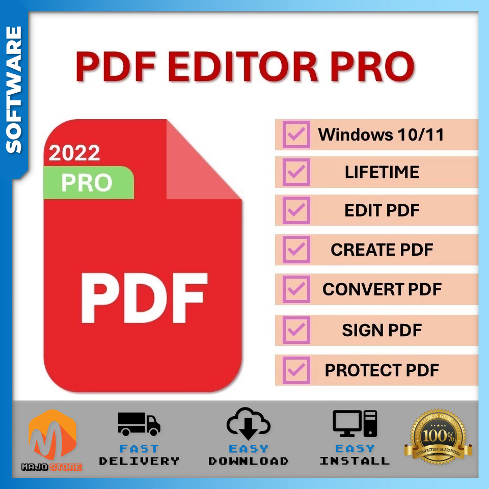 PDF Editor PC Digital Download Windows 10 | 11 | Shopee Malaysia