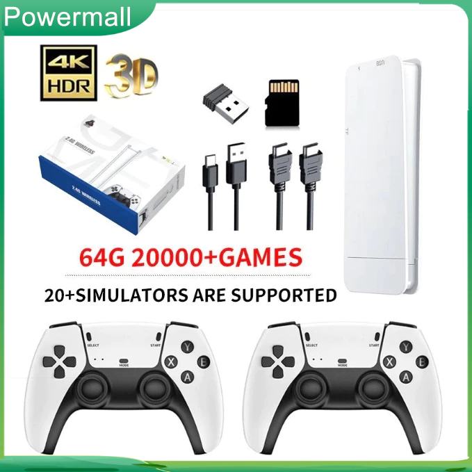 M15 Game Stick Mini TV Handheld Game Console 2.4G Wireless Controllers ...