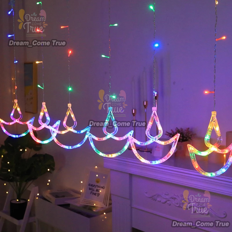 4M Lampu Solar deepavali light 8modes Deepavali deco item outdoor ...