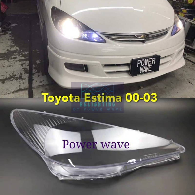 TOYOTA ESTIMA ACR30 00-03 2000 2001 2002 2003 HEADLAMP COVER HEADLAMP ...