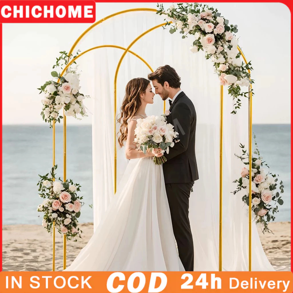 📣LOWEST PRICE📣Square Metal Arch Backdrop Metal Wedding Arch Stand Gold ...