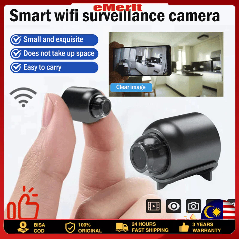(Malaysia Stock) Surveillance IP Camera Mini WiFi Spy 1080P HD Home ...