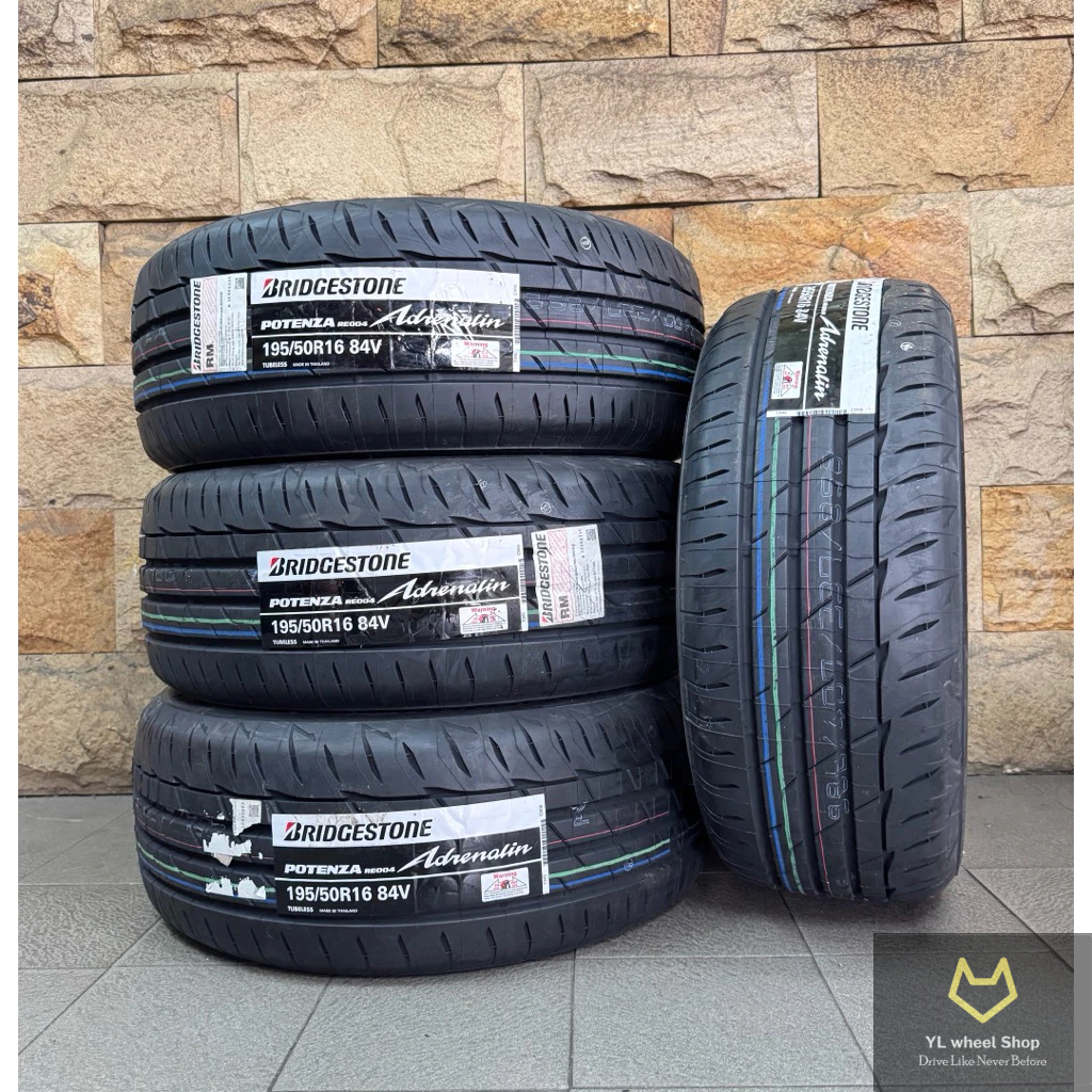 195 50 16 Bridgestone Potenza RE004 Tayar Baru 🤎🤎🤎 | Shopee Malaysia